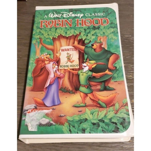 Disney Media Robin Hood Vhs 991 Black Diamond Classic Poshmark